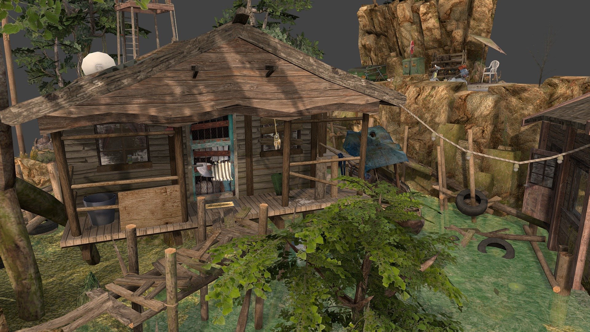DAE Diorama - By the ocean - 3D model by CemDeNaegel [53b063f] - Sketchfab