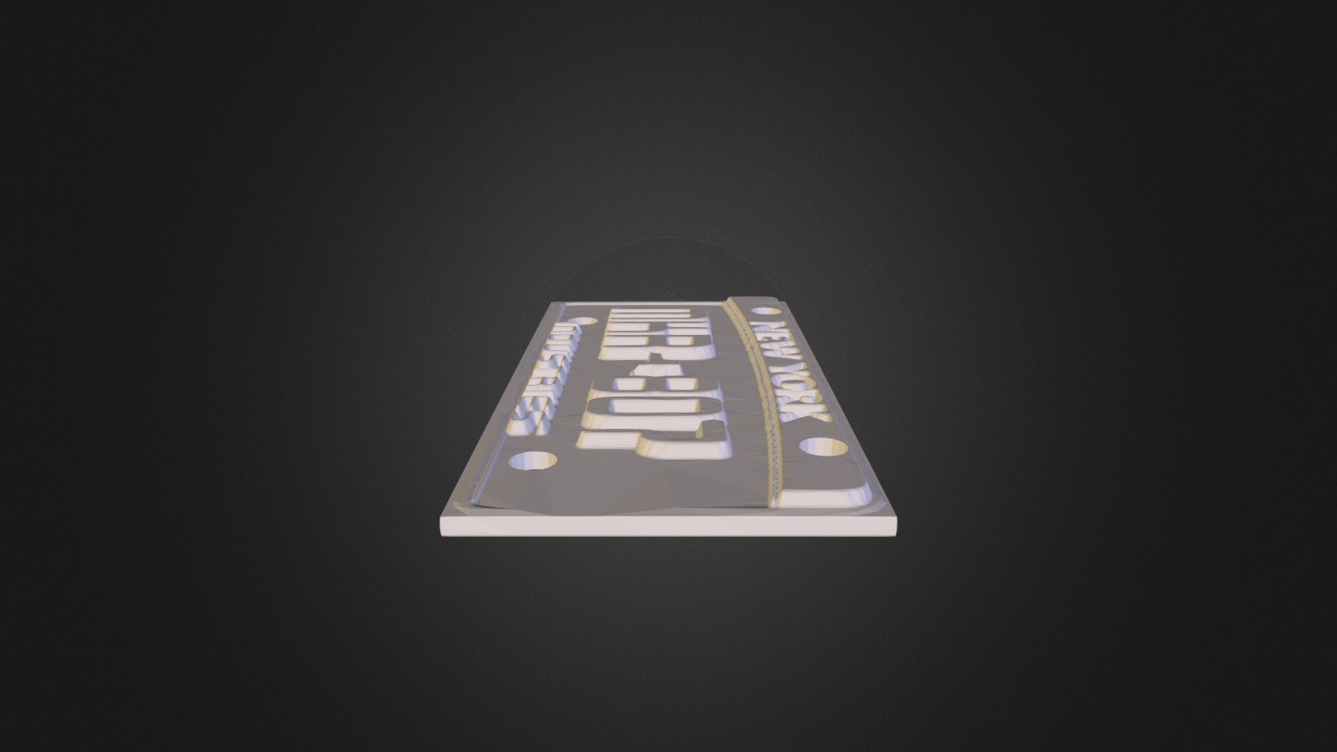MakerBot License Plate - 3D model by 3dindustries [53b0db7] - Sketchfab