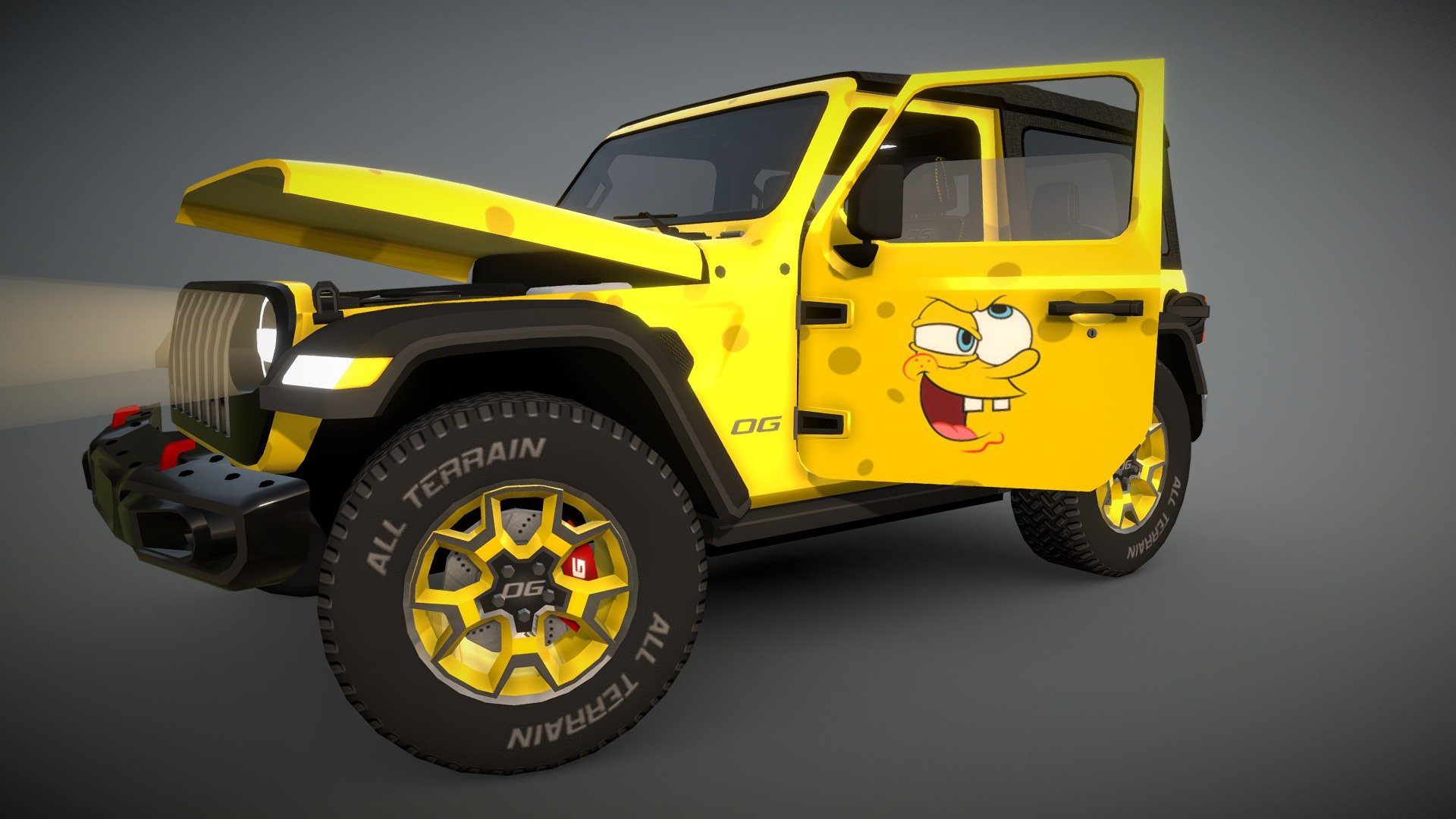 Jeep Wrangler Rubicon - 3D model by CG Customs (@cg_customs) [53b816c] - Sketchfab