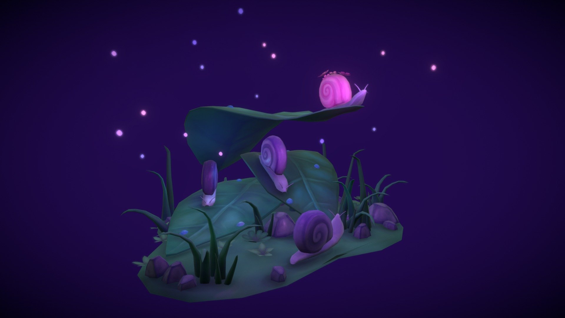 Enchanted Snails - 3D model by Jessica Stanjo (@Jstanjo) [53b9980 ...