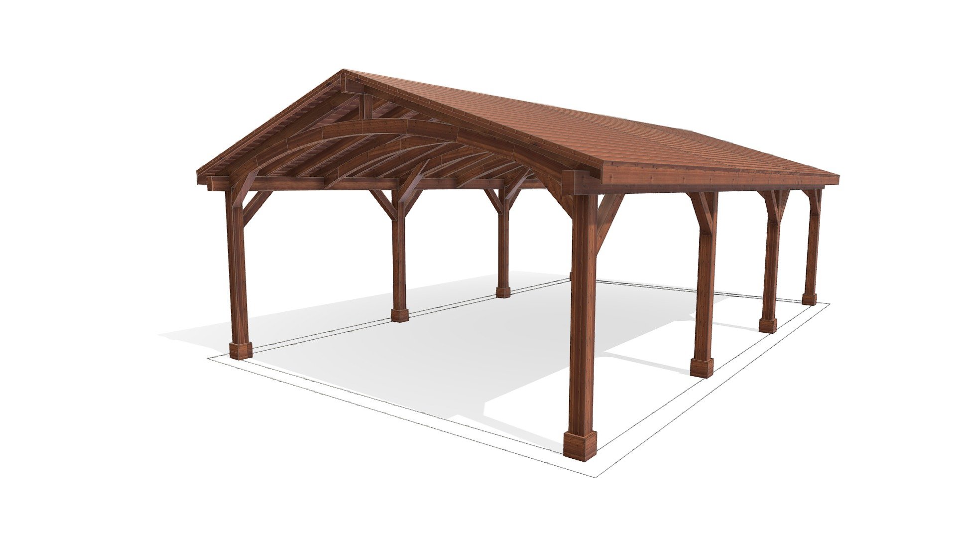 Pavilion 40 ft L x 24 f W - 3D model by Conceptual Engineering - RB ...