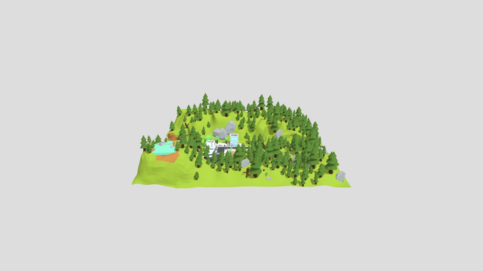 Low Poly Scene - 3D model by convrse.ai (@convrse.io) [53bc5da] - Sketchfab