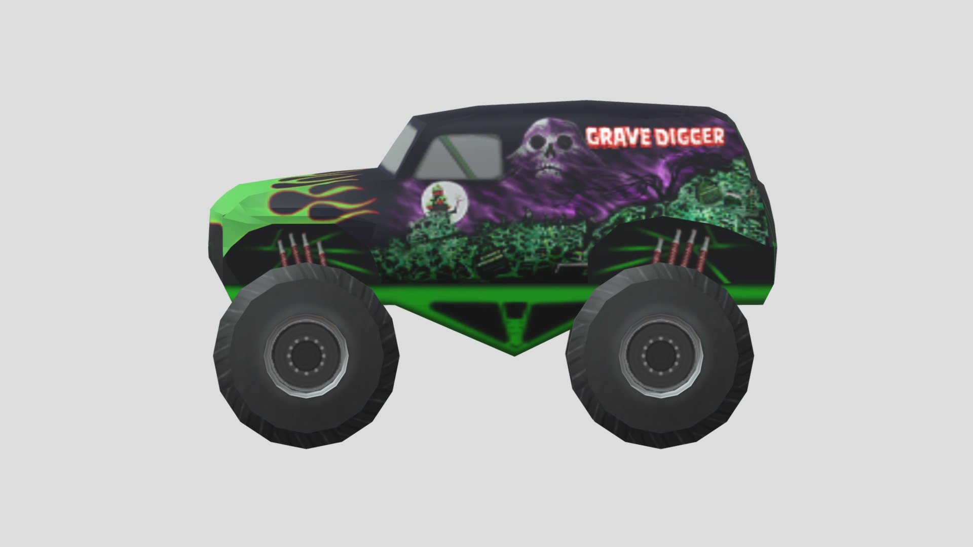 Grave Digger 4x4 - Download Free 3D model by Superfamicom ...
