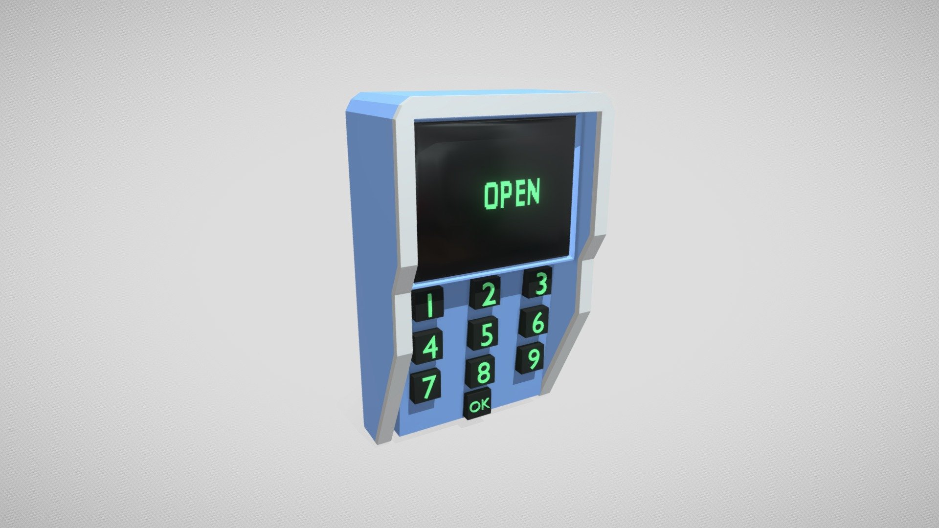 Keypad lock - 3D model by SamRi (@Samiri) [53bcc66] - Sketchfab