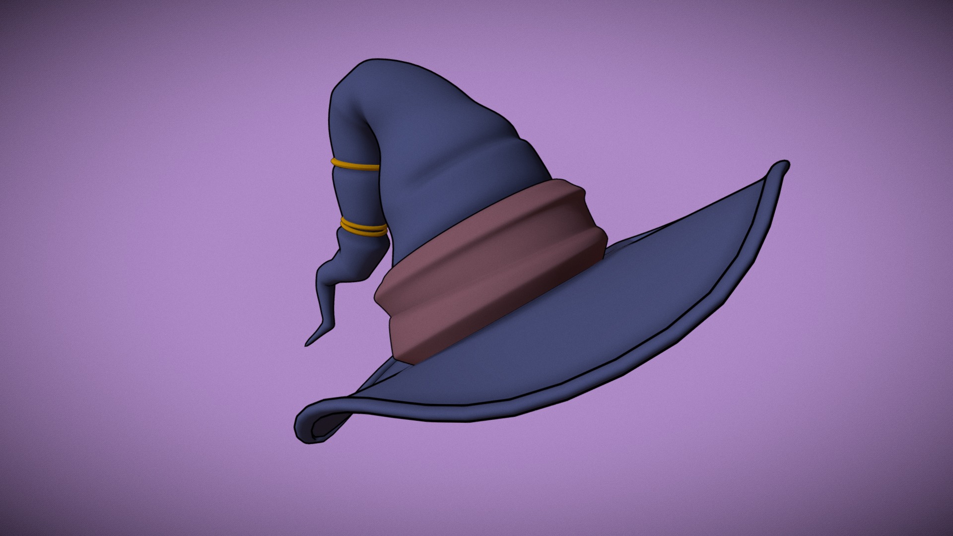 Spooky Witch Hat | 1 Hour Halloween Challenge - 3D model by AleX ...