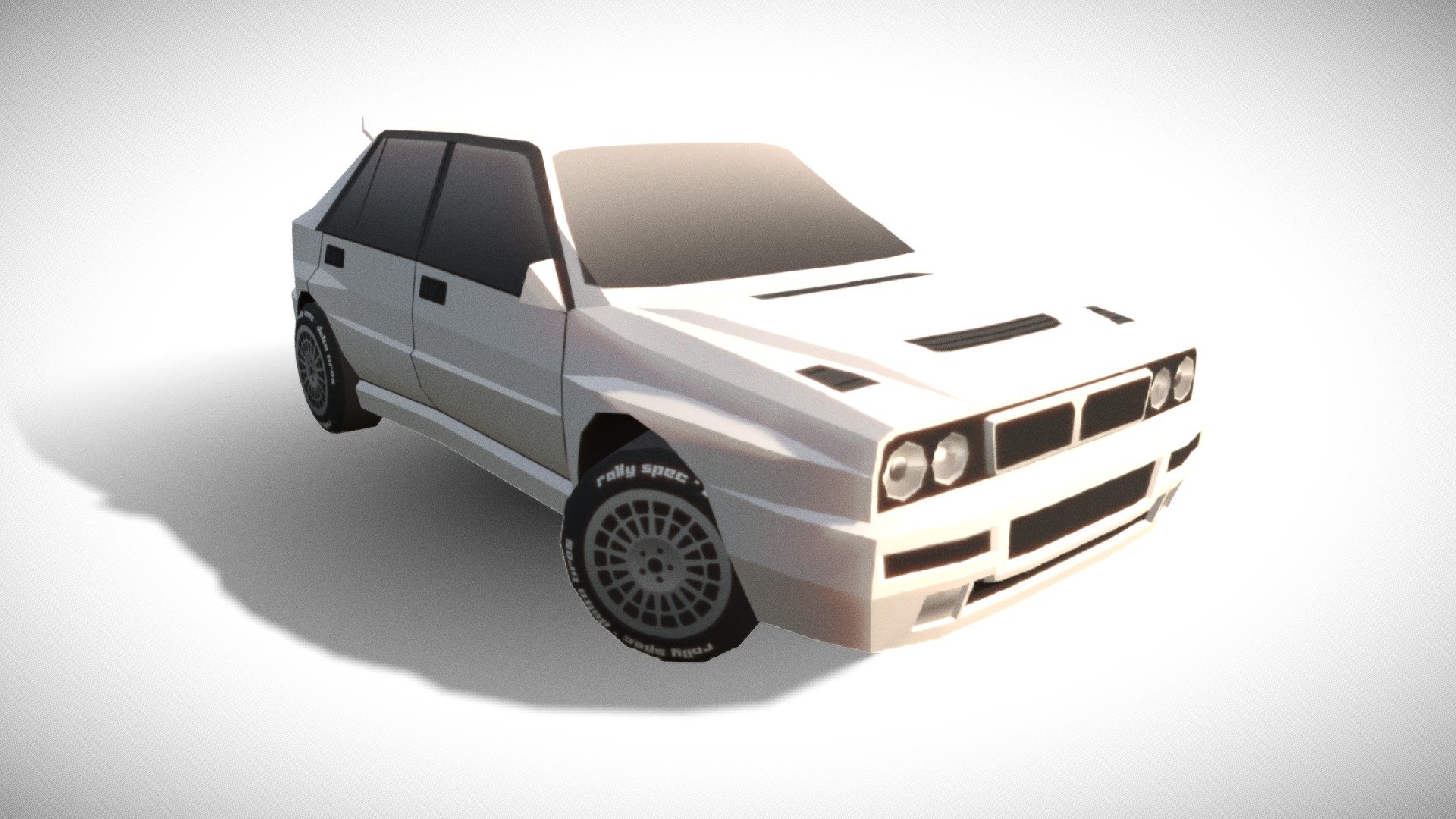 Lancia Delta Integrale HF - low poly & stylized - Download Free 3D ...