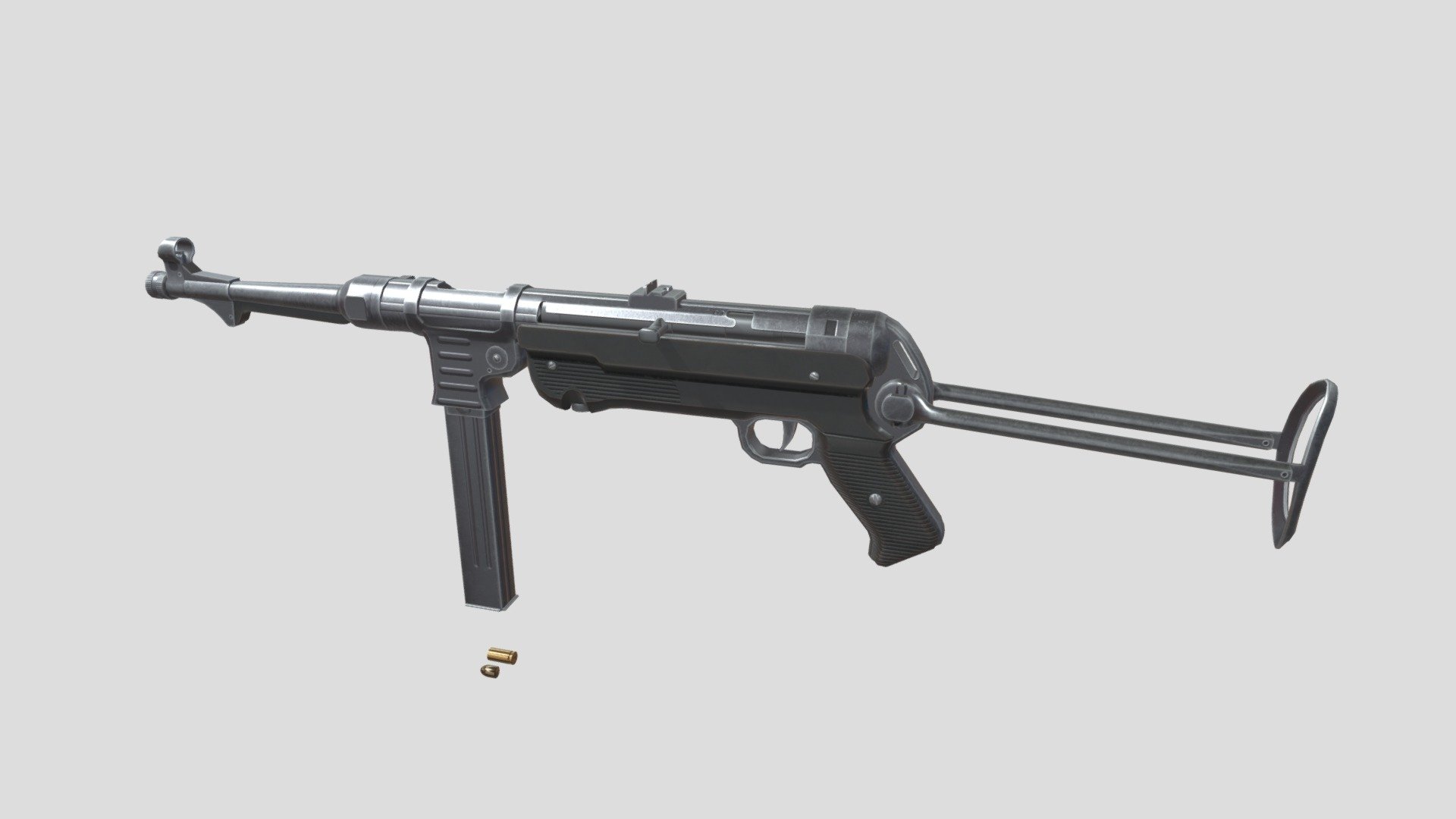 Low-Poly MP 40 Game Model - 3D model by Tristan Zipp (@TADP0LE98 ...