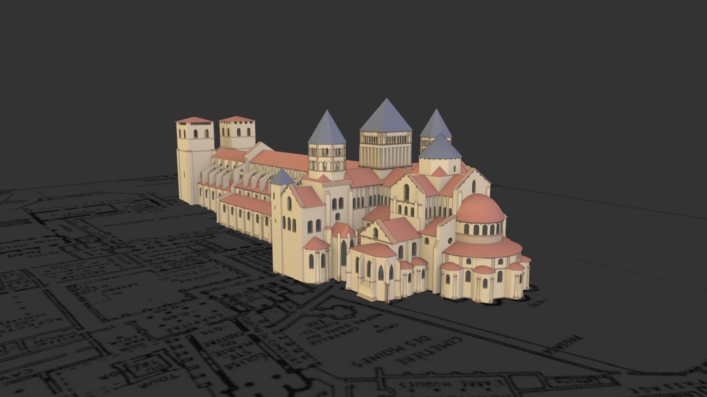 Abbaye de Cluny - A 3D model collection by Centre des monuments ...