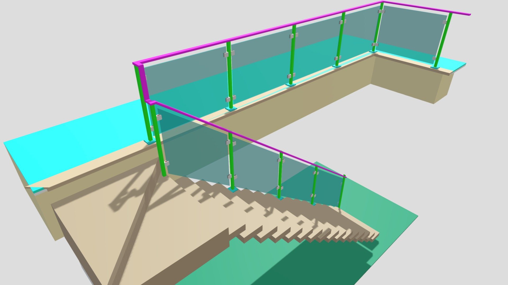 Single Stringer Model SR Dev - 42 Ravenswood - 3D model by JD Stairs ...