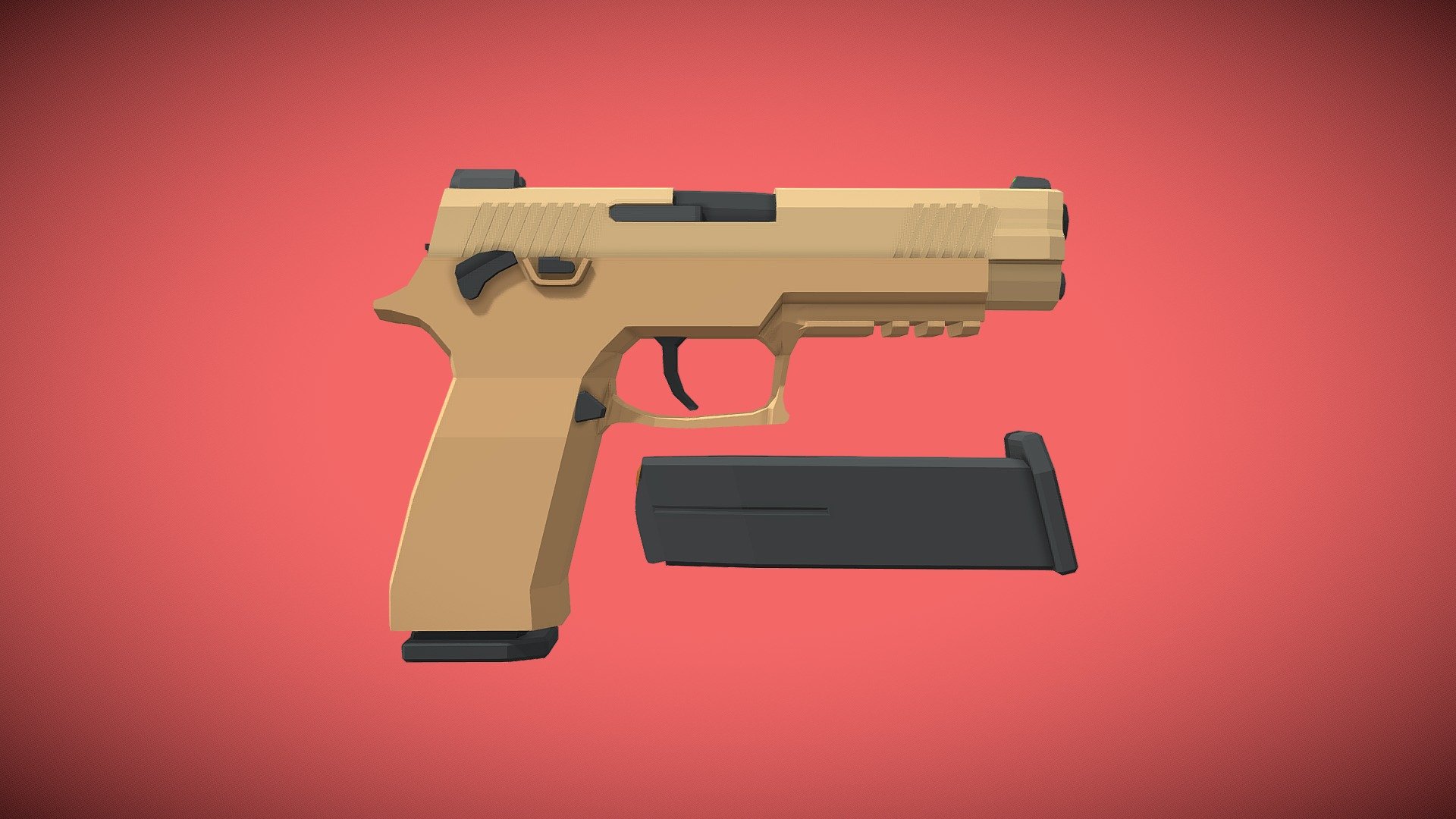 SIG- Sauer M17 (Low Poly) - Download Free 3D model by Jawa (@HELLBRAD ...