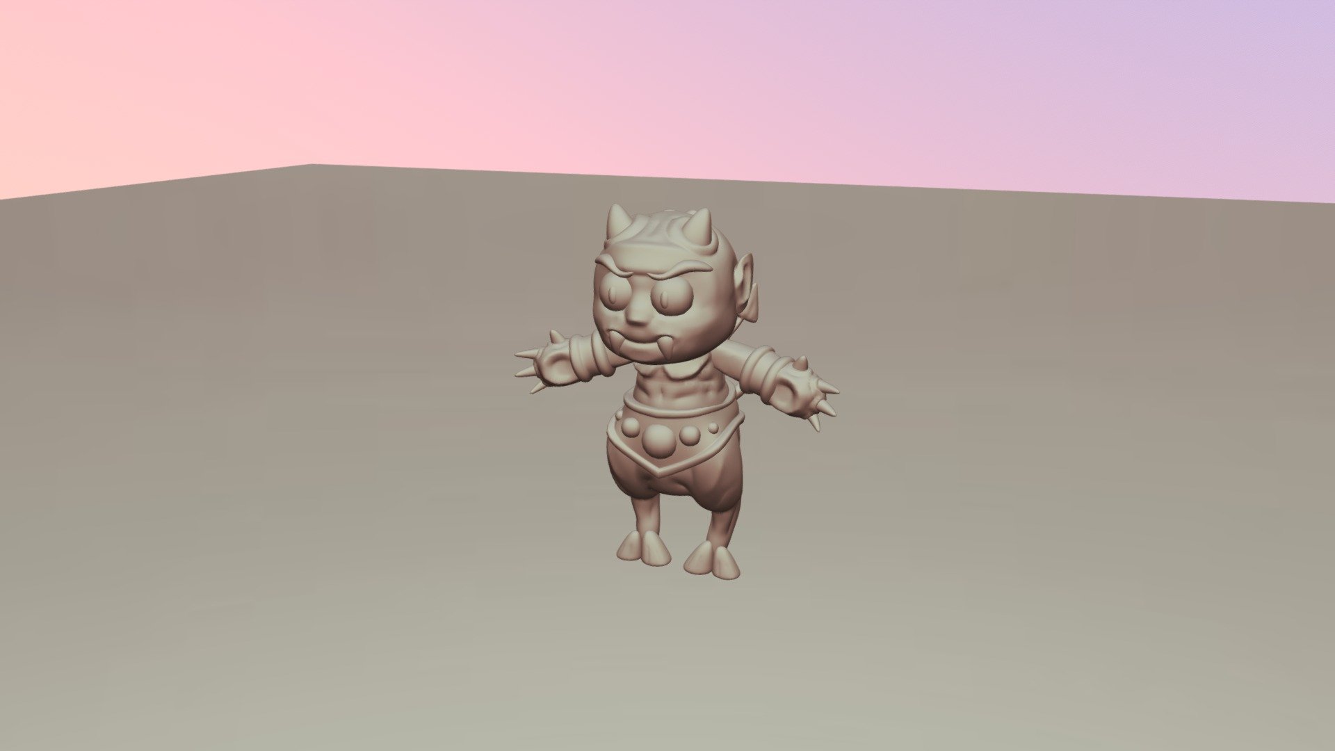 Chibi Devil - 3D model by IsraLuque [53c6fe7] - Sketchfab