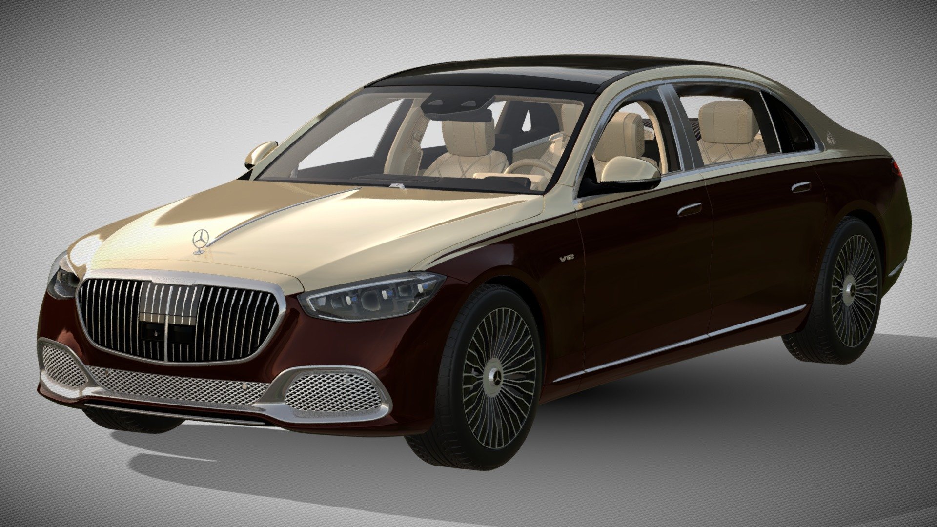 2021 Mercedes-Benz S-Class Maybach - Download Free 3D model by Ddiaz ...