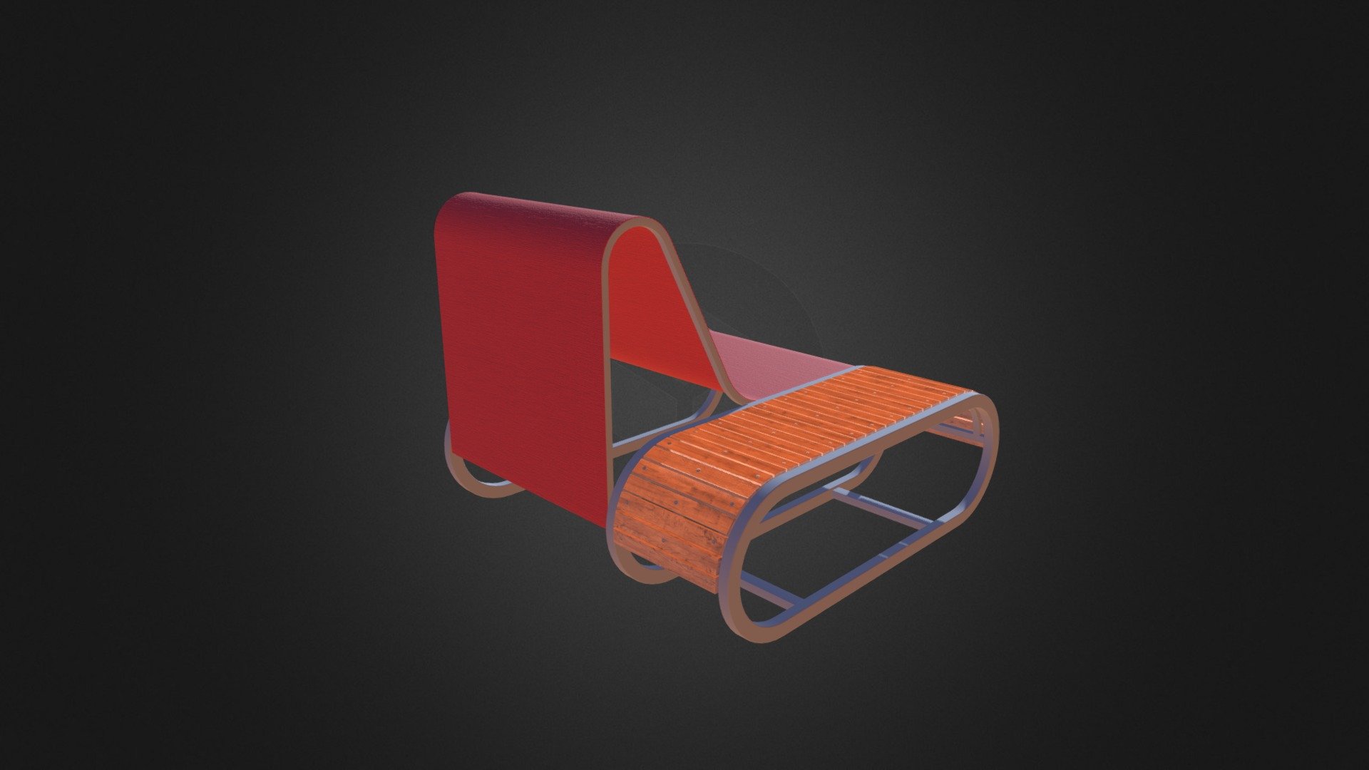 Modern Red Chair - Buy Royalty Free 3D model by cgaxis [53c9183 ...