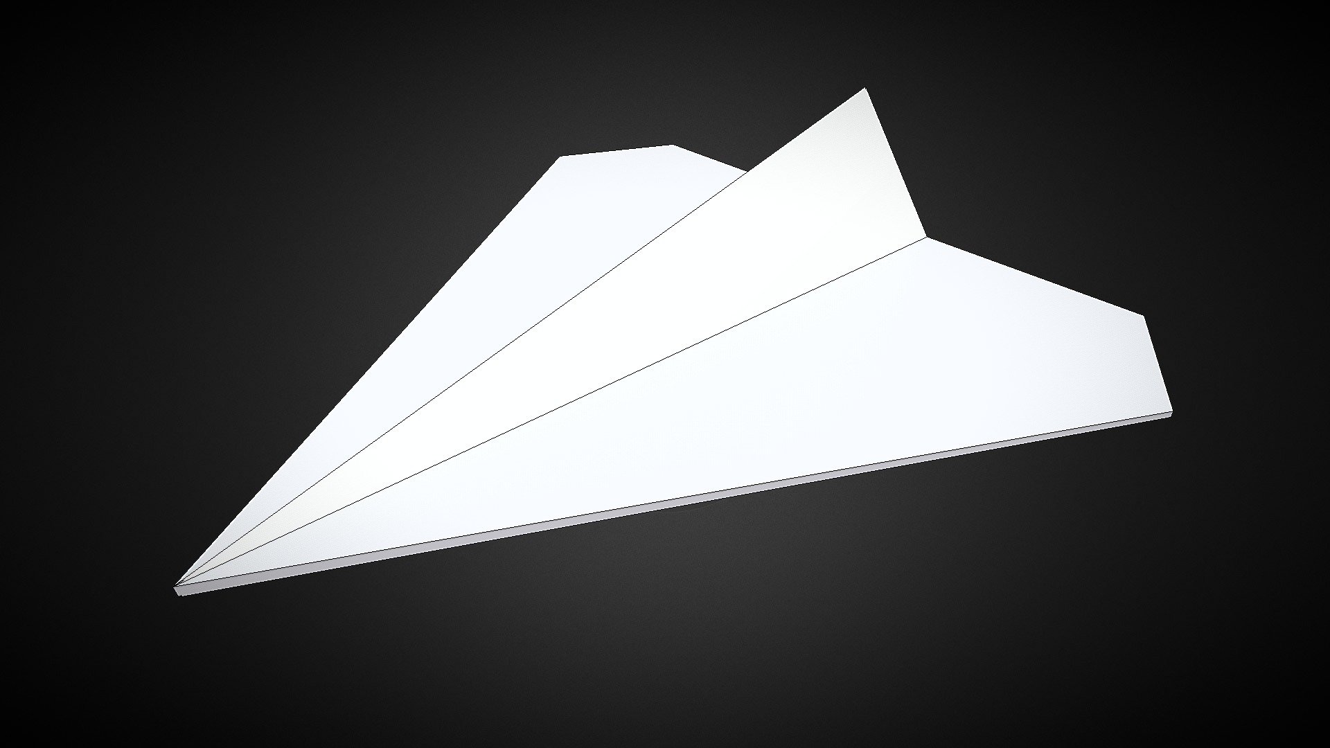 Paper Plane - Low Poly Game Ready For Free - Download Free 3D model by ...