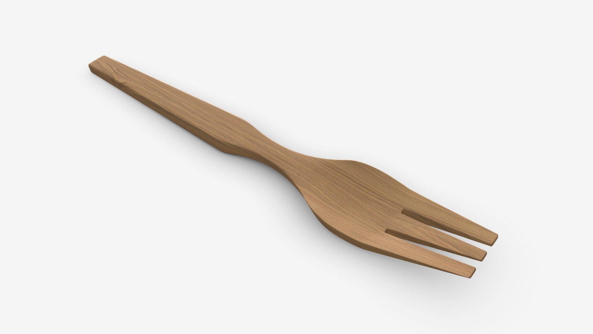 Wooden fork - Buy Royalty Free 3D model by HQ3DMOD (@AivisAstics ...