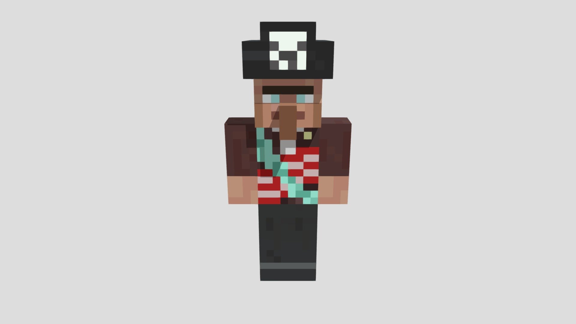 Pirate Villager - 3D model by TsUndersprite [53ca1f3] - Sketchfab