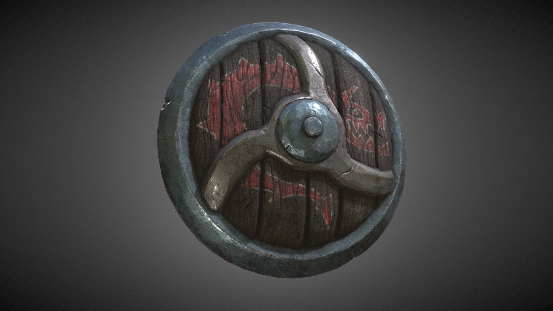 Old Shield - 3D model by Oksana Nuzhna (@Oksana3D) [53cae7c] - Sketchfab