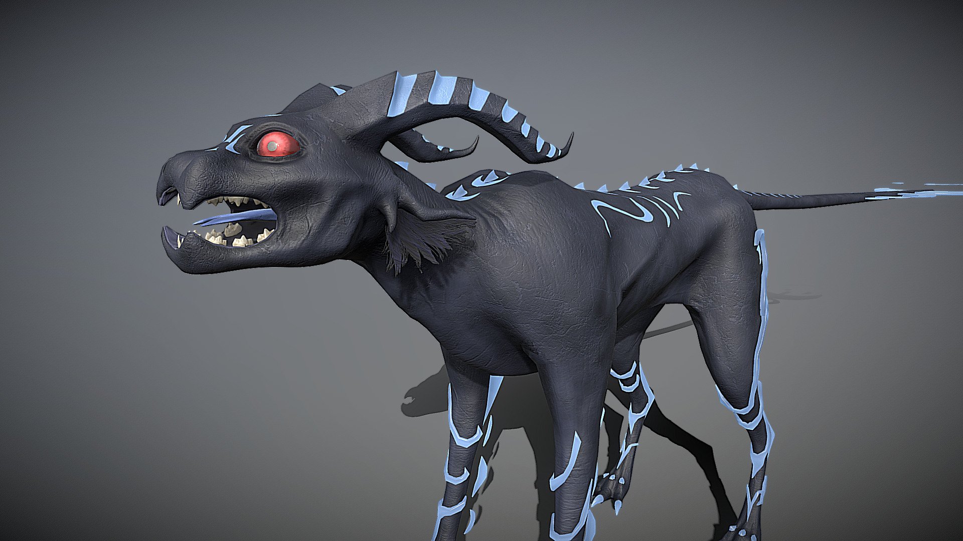 Lunar Cat - 3D model by tinybaconbyte [53caebe] - Sketchfab
