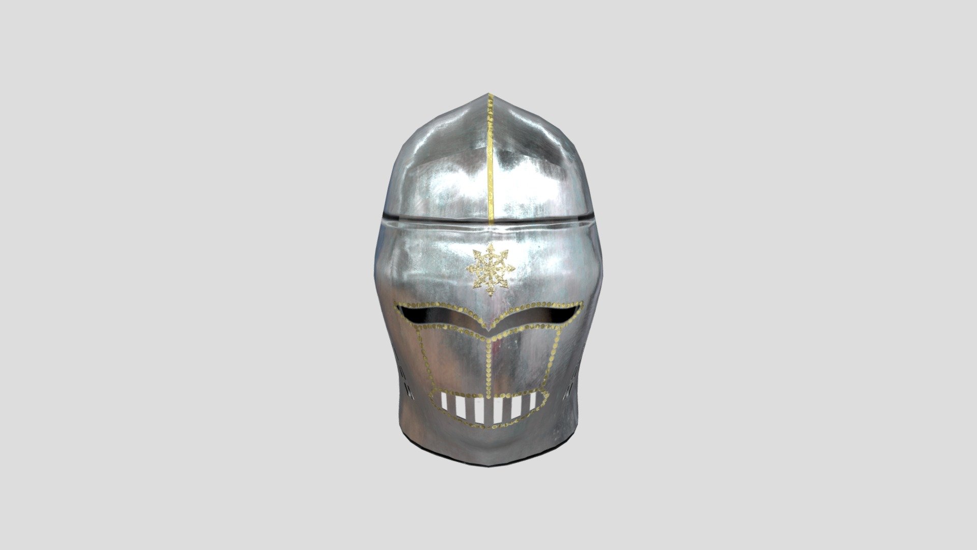 Low Poly Medieval Knight Helmet PBR 4K Armor - 3D model by Maniro ...