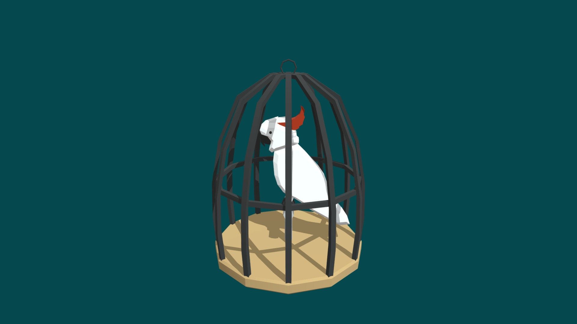 POLYGON Parrot in the Cage - 3D model by YP Games (@yp-games) [53cba30 ...