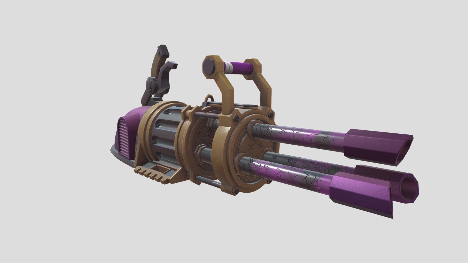 Jinx's Minigun - Pow Pow - 3D model by OraOracion [53cc705] - Sketchfab