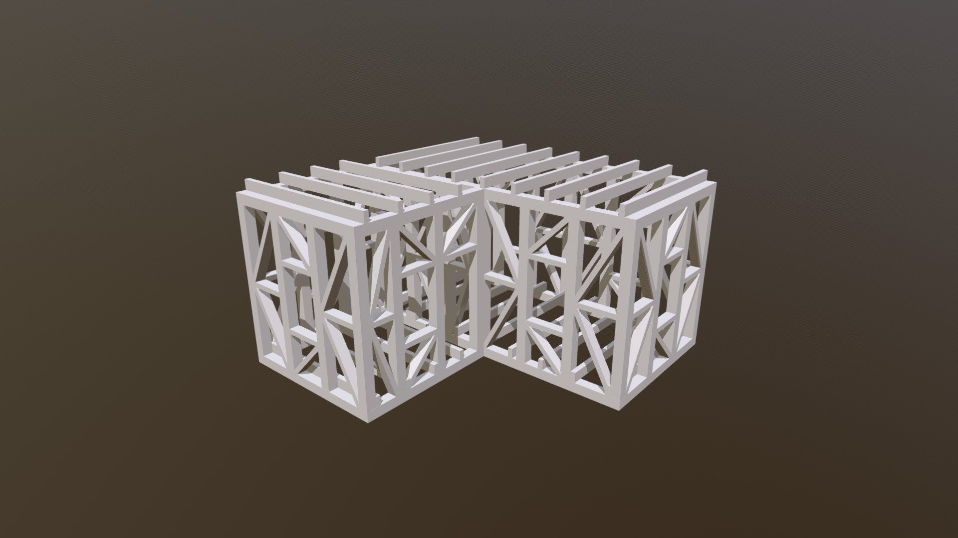 Wooden Structure - 3D model by DÜZENLİ ARCHITECTURE (@krmdznl97 ...