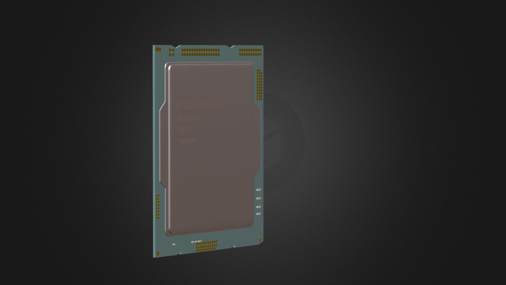 Intel Core i5-12600K CPU - Download Free 3D model by Vladimir Muroved ...