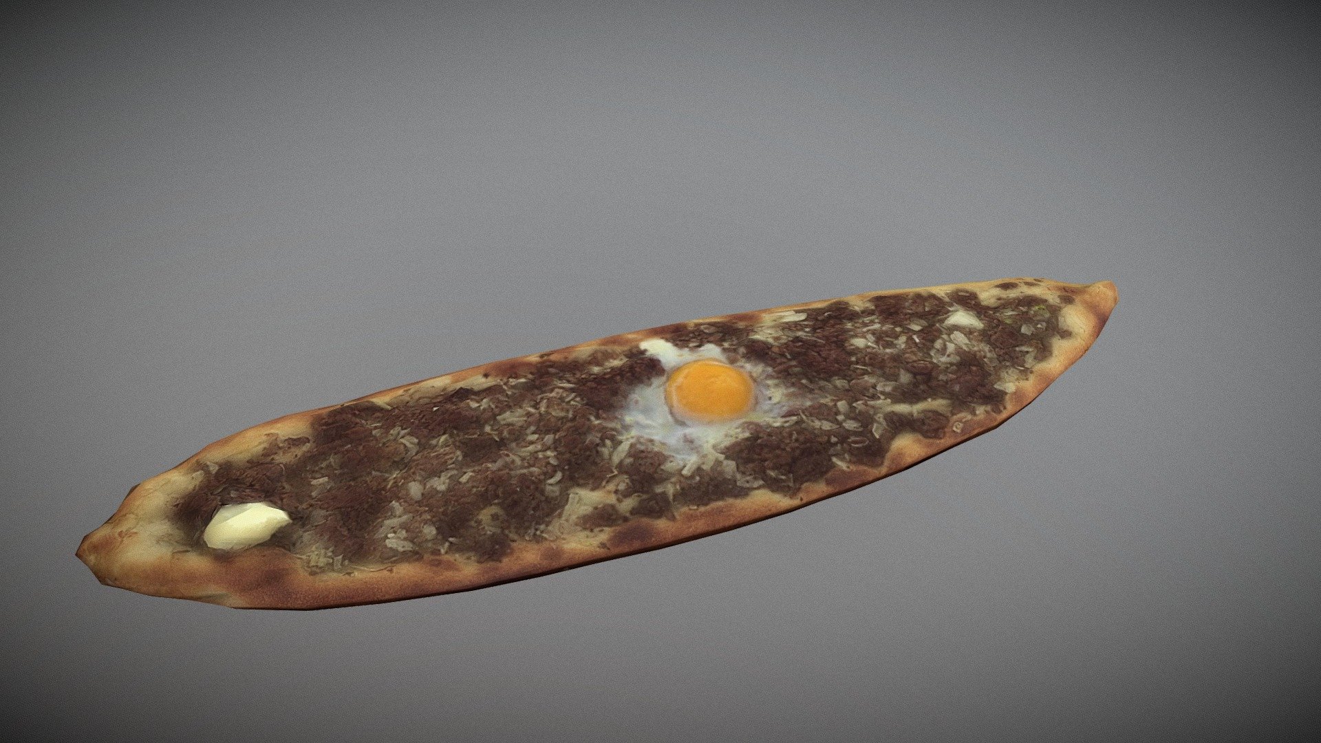 Pide Turkish Pizza (Kıymalı) - Download Free 3D model by Dudzy [53cd232 ...