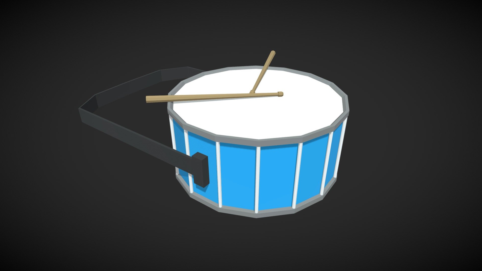 Lowpoly Drum - Buy Royalty Free 3D model by Blumbum Productions (@blumbum) [53cdba8] - Sketchfab ...