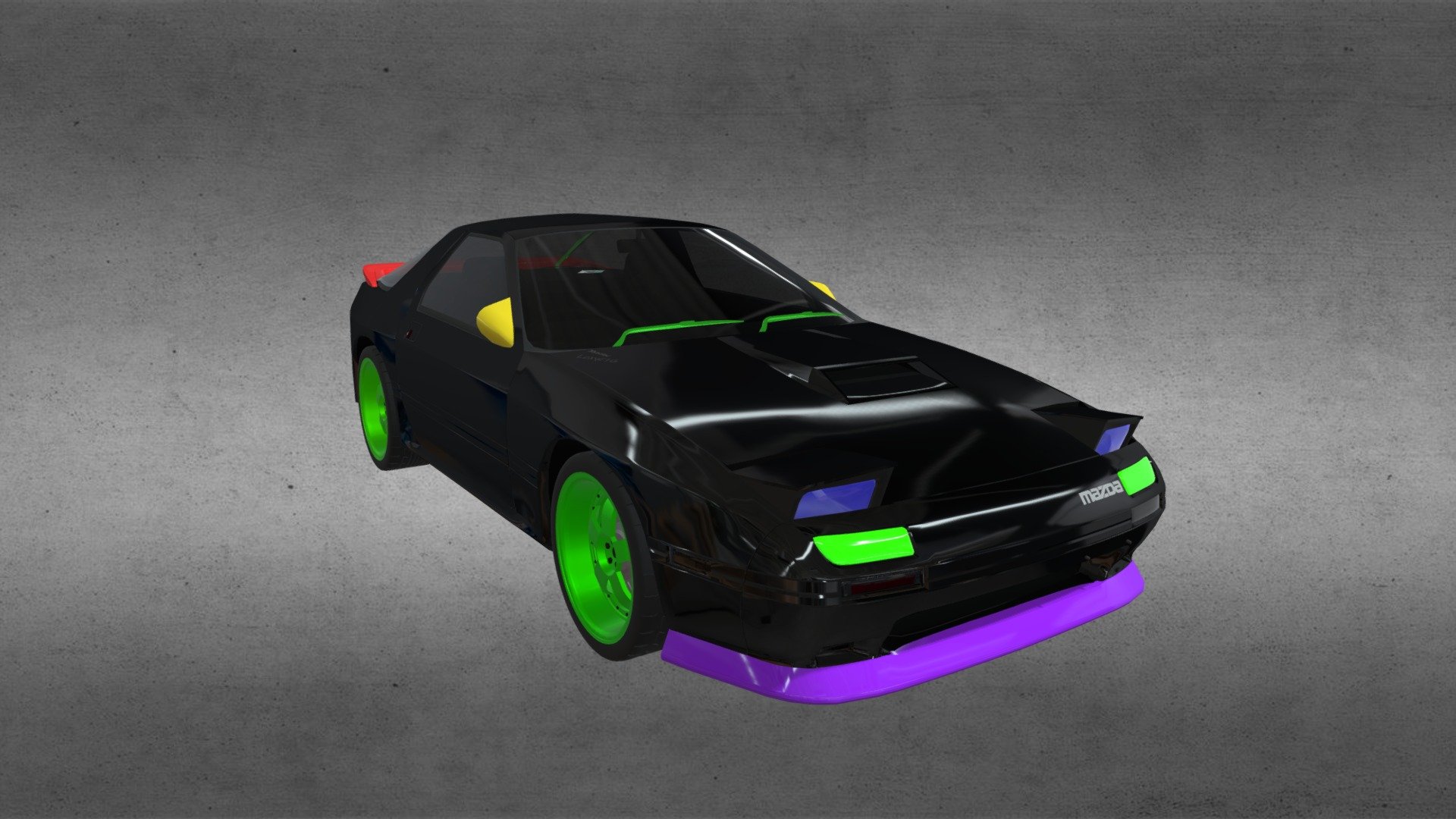 Mazda rx-7 - Download Free 3D model by uzb_rx7 (@uzbek_supra) [53cf53c] - Sketchfab