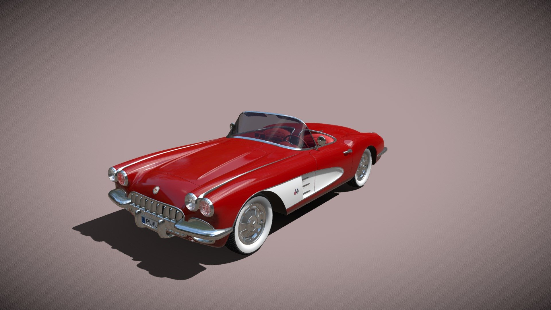 CHEVROLET CORVETTE 1959 - 3D model by Puiu Nicolae (@PuiuNicolae ...