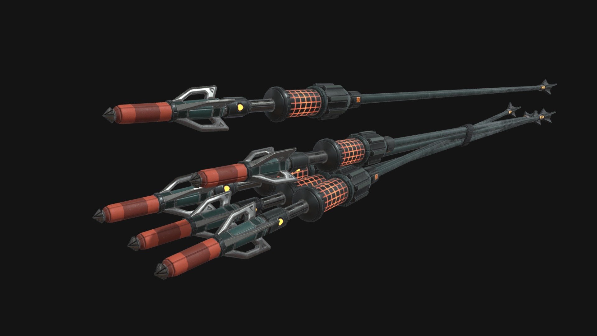 Sci-Fi Explosive Arrows - Buy Royalty Free 3D model by Clockwork ...