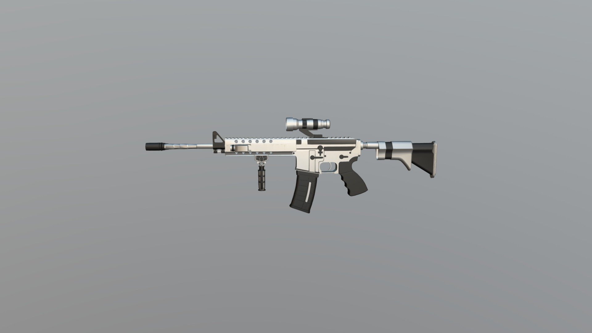 AR-15 - Automatic Rifle - 3D model by S.CoS [53d4d2c] - Sketchfab
