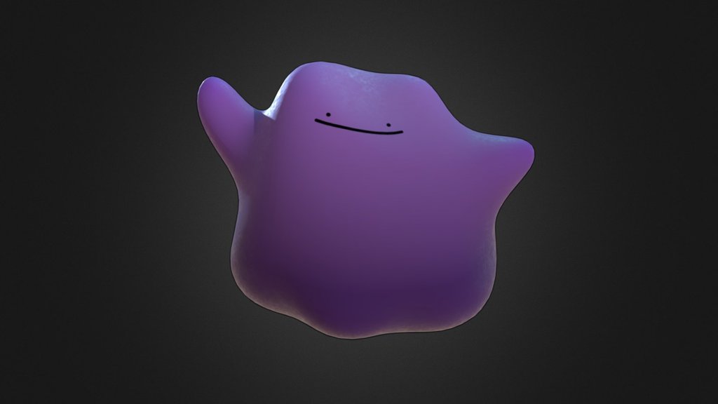 Ditto Pokemon - 3D model by 3dlogicus [53d91b2] - Sketchfab