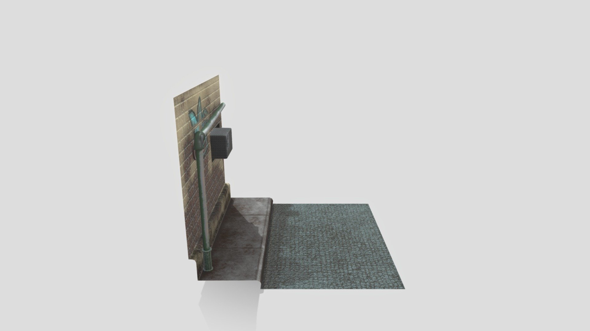 Alleyway - Download Free 3D model by OWGrasse [53da2df] - Sketchfab