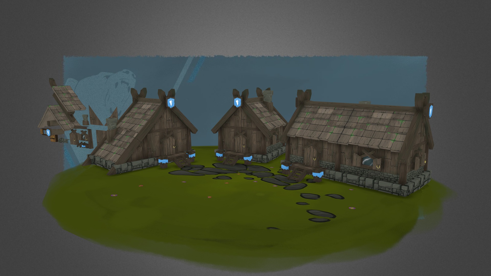 Modular house - Download Free 3D model by Nicolas Laffilée (@Sticot ...