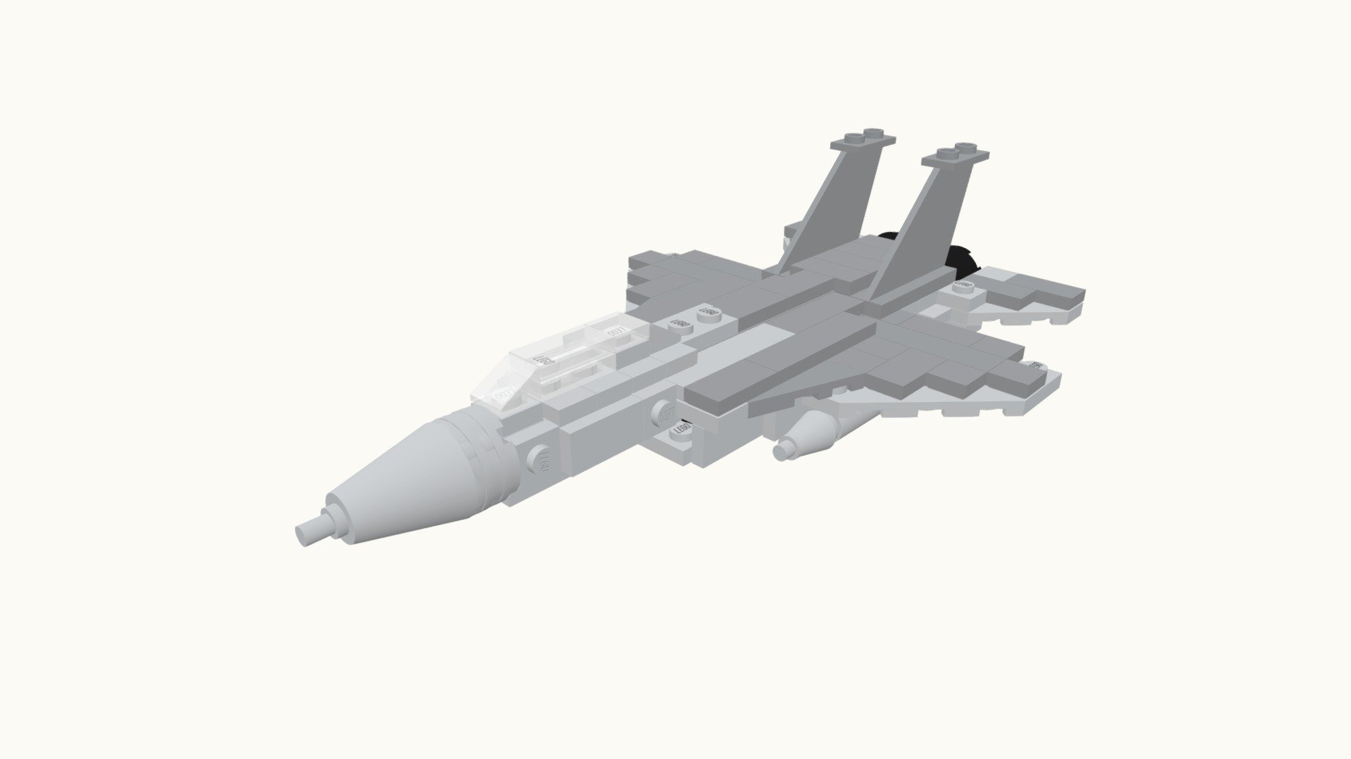 LEGO McDonnell Douglas F-15 Eagle MOC [#0051] - Download Free 3D model ...