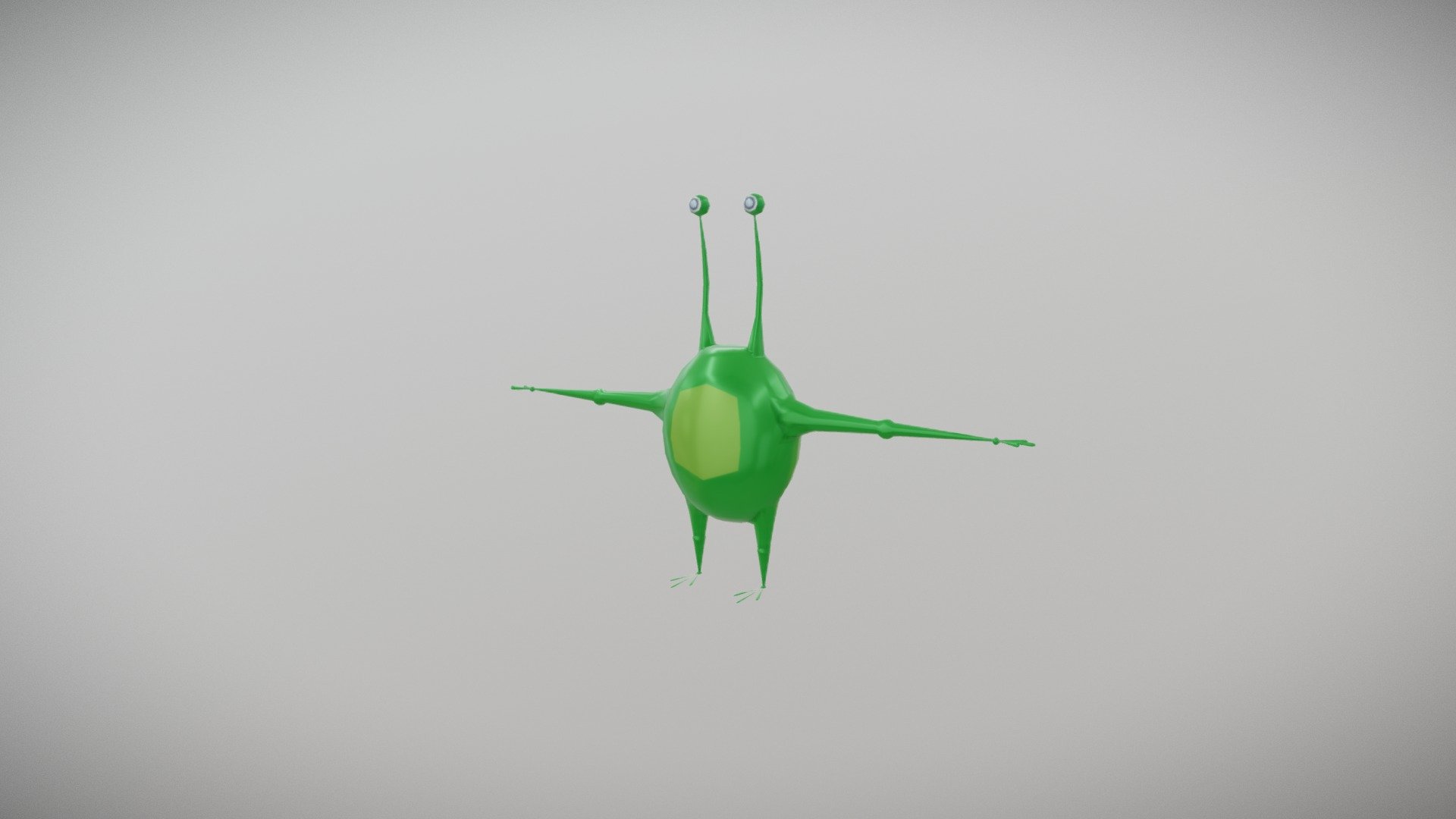 Green Alien - 3D model by Carli Wood (@carliw) [53e07c8] - Sketchfab