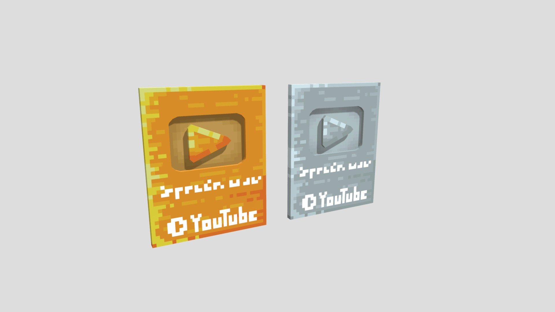 Playbuttons Minecraft - 3D model by Byjechu (@jechu2305) [53e1224 ...