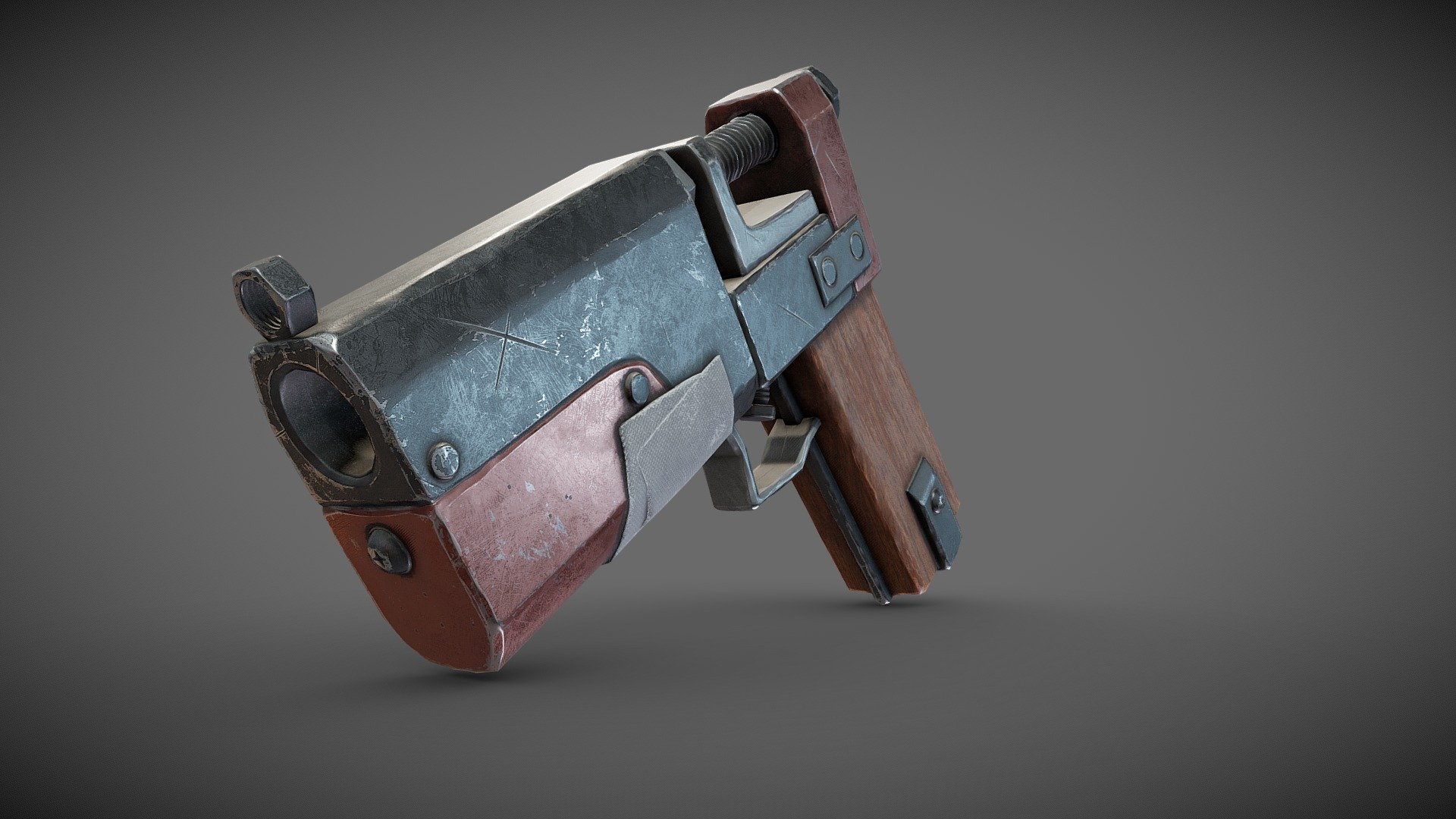 Junk Gun - 3D model by Shedmon [53e4c11] - Sketchfab