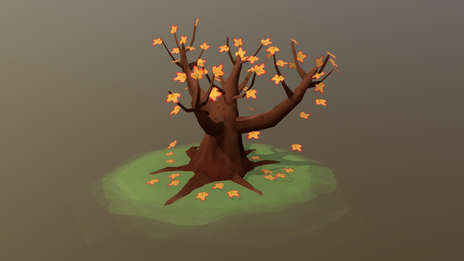 Autumn Tree - Download Free 3D model by Ethan McGuirk (@EthanMcG ...