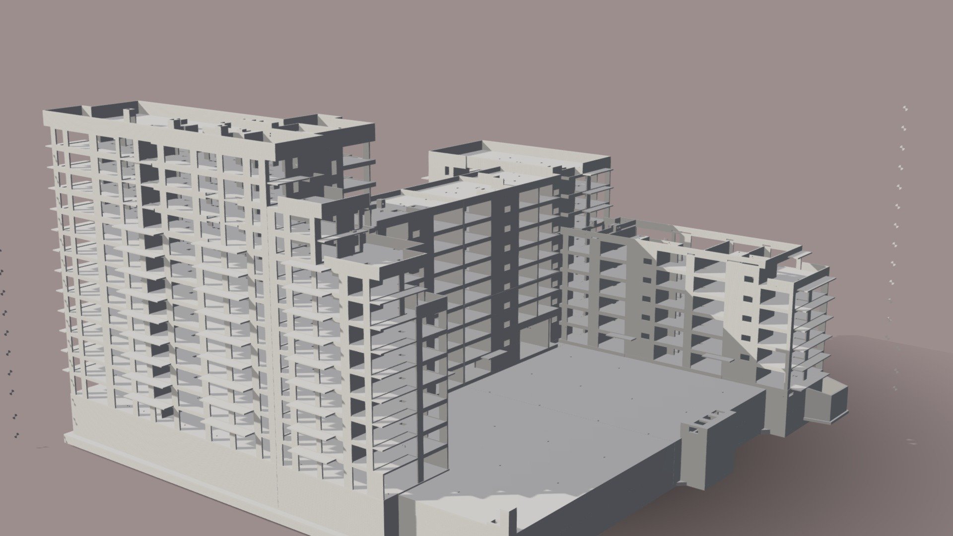 Warsaw High-Stored RCC Apartment Building - Download Free 3D model by ...