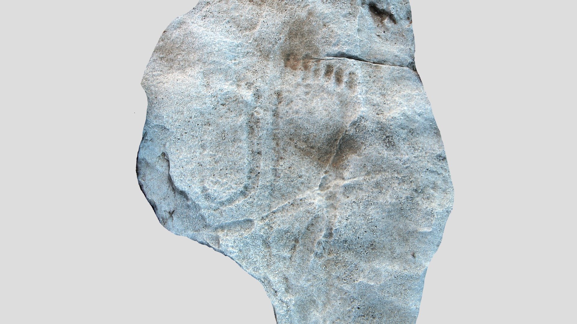 Alibates Petroglyph - Six Toed Foot - Download Free 3D model by mwillis ...