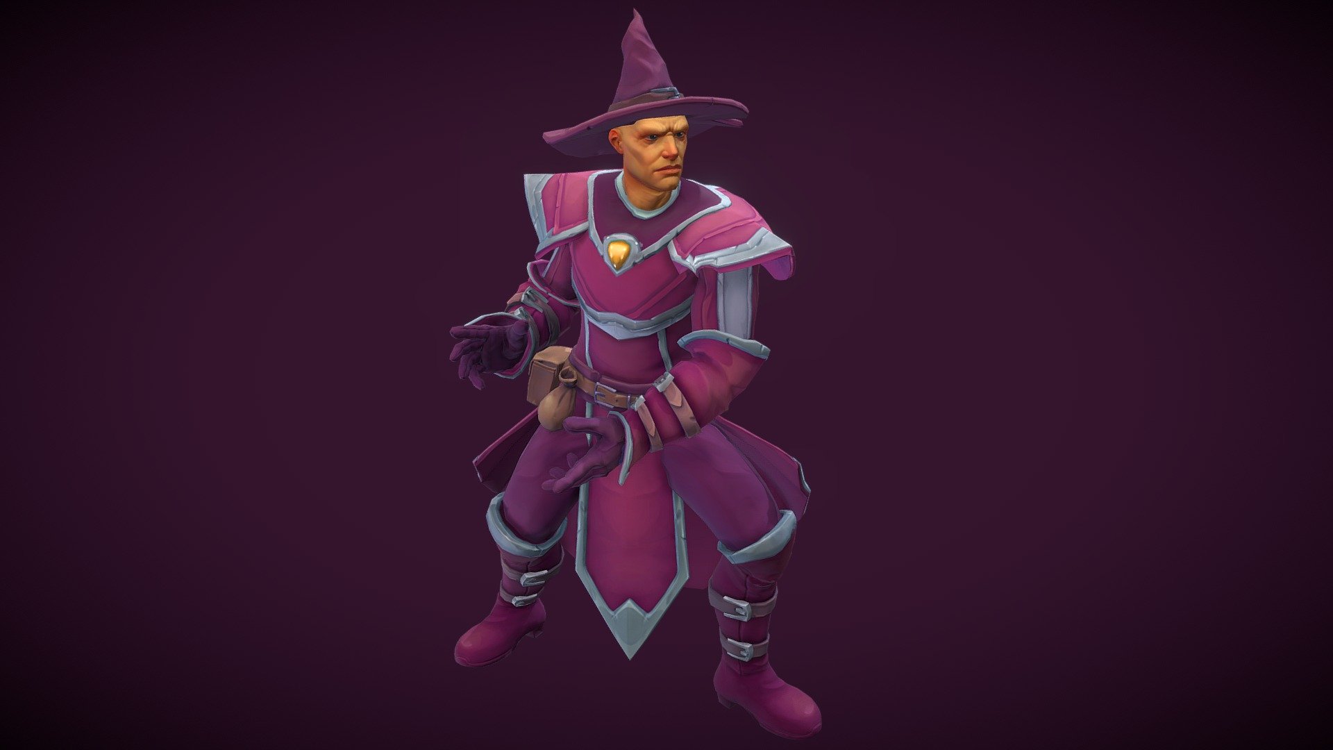 Stylized Human Male Wizard(Outfit) - 3D model by N-hance Studio ...