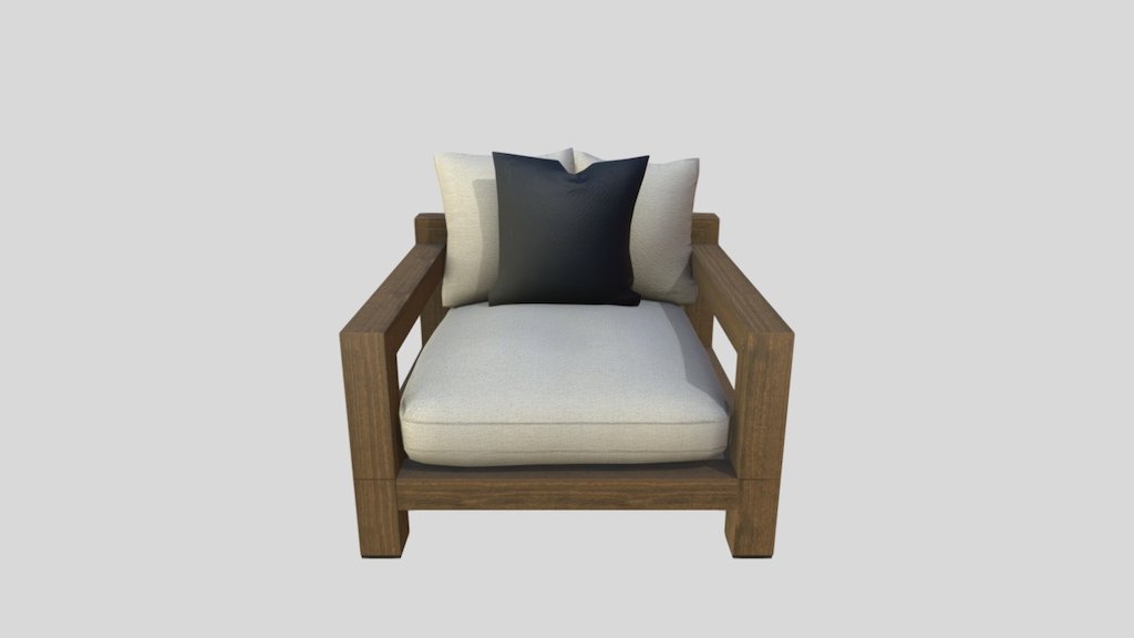 Arm Chair - 3D model by raphi [53ec8cc] - Sketchfab