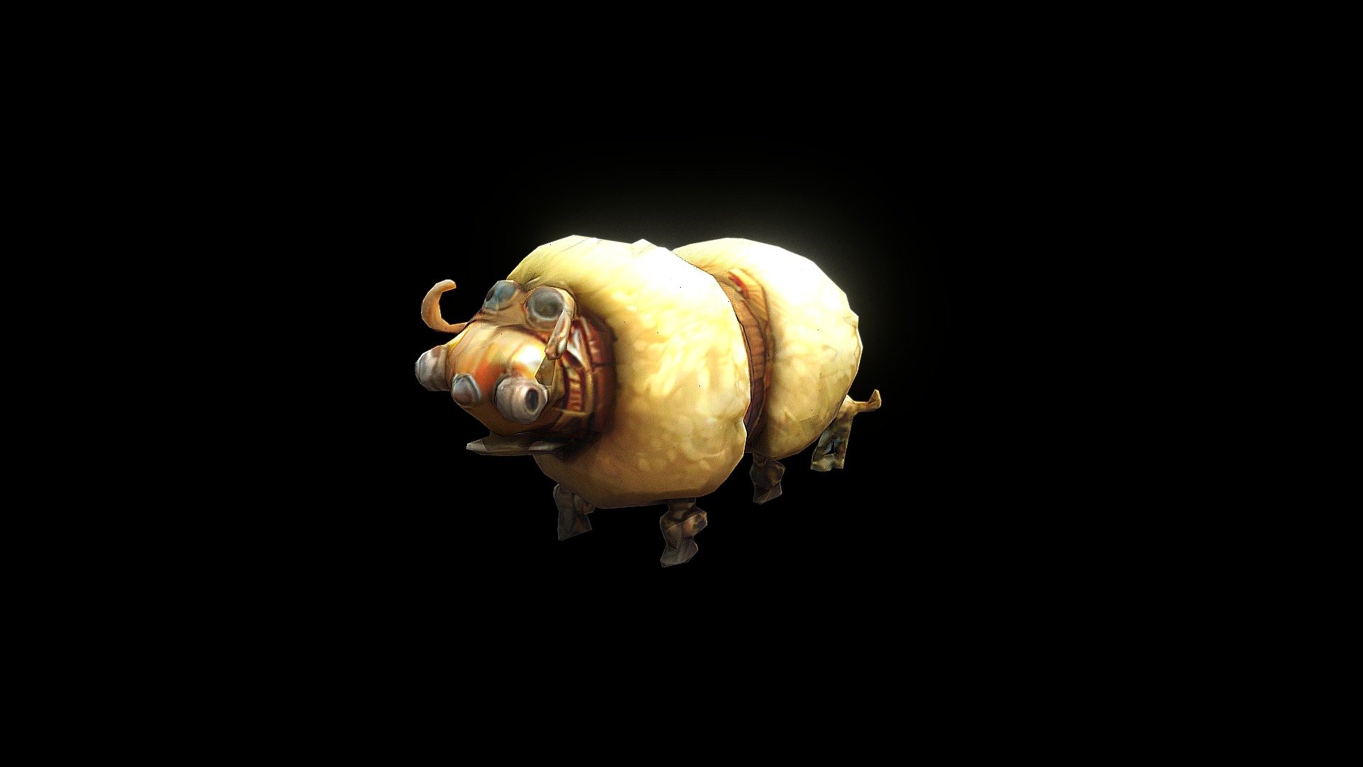 a cartoon illustration of a robotic sheep giv - Download Free 3D model ...