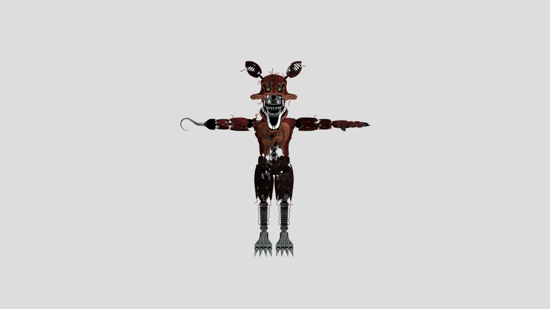 3D Nightmare Foxy FNAFSFM1 - Download Free 3D model by kamdezbroz ...