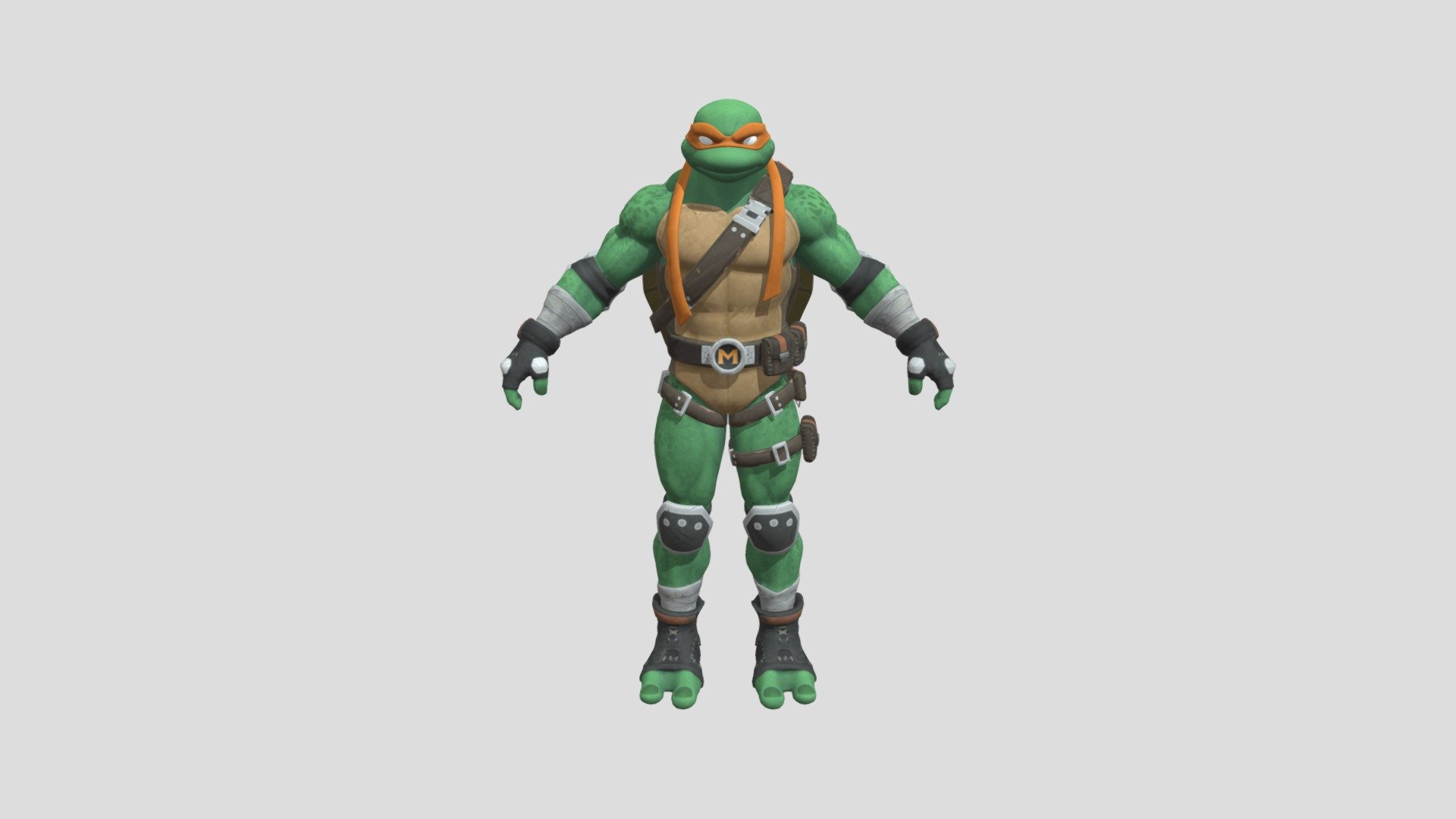 TMNT Michelangelo Fortnite - Download Free 3D model by Scorpion4241 ...