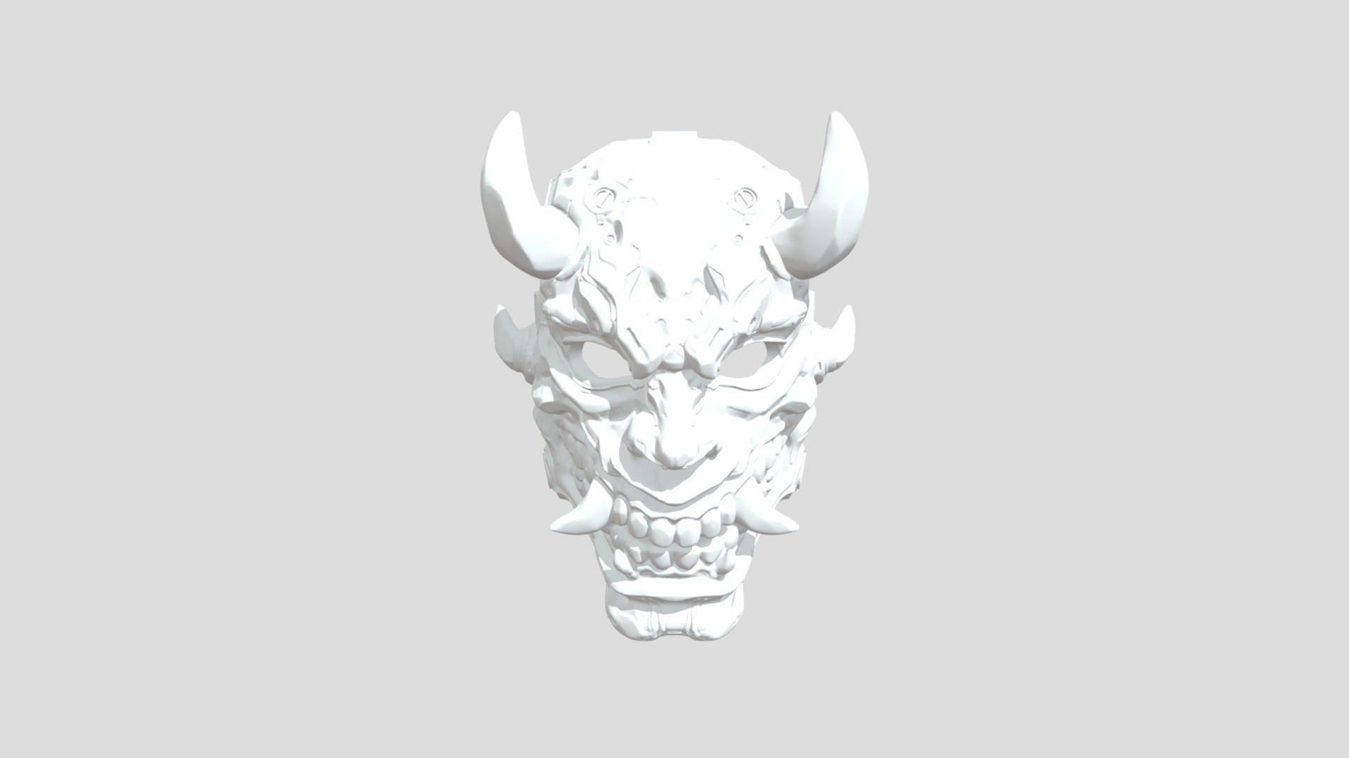 Cyber Oni Mask - Download Free 3D model by lespe060 [53ef6c5] - Sketchfab