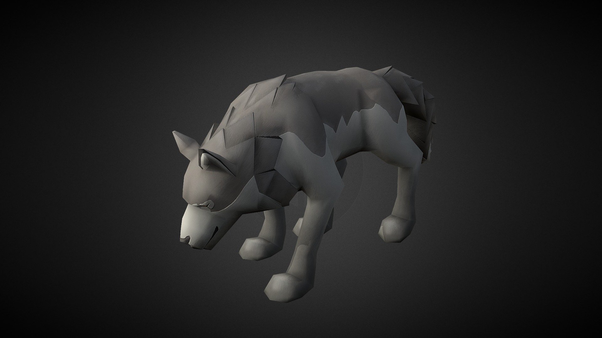 Toon Wolf - 3D model by AIR-Z [53f080f] - Sketchfab